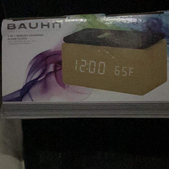 bauhn | Accents | 3 In Wireless Carging Alarm Clock With Light Wood ...